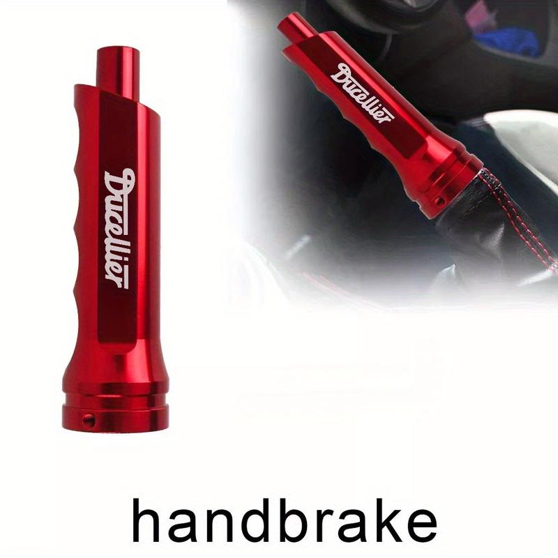 Red Aluminum Car Handle Hand Brake Sleeve Universal Fitment Cover ...