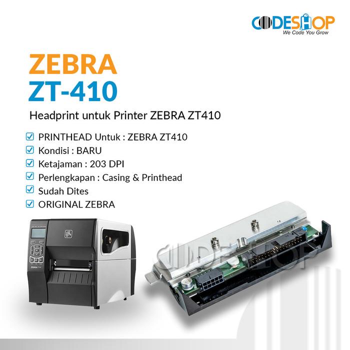 Promo Zebra ZT410 Head Print Spare Part Printer Barcode Cicil 0% 3x ...