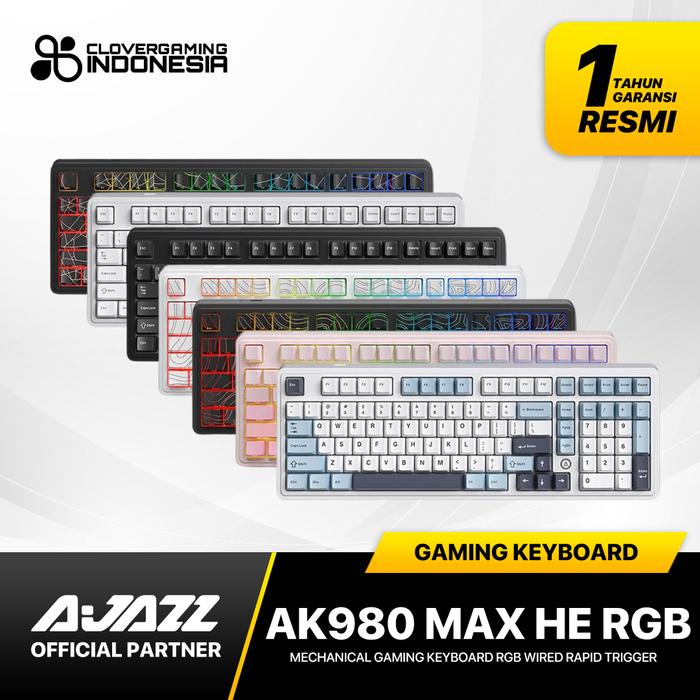 Promo Ajazz AK980 AK-980 MAX HE Wired Magnetic Switch Gaming Keyboard ...