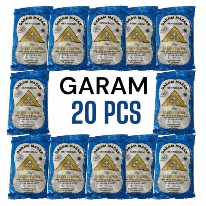 Paket 20 Pcs Garam Masak 100gr | Garam Dapur Beryodium Berkualitas ...