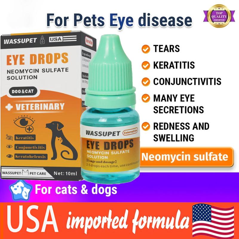 10 ml Opthalmic Eye Drops for Pet Cat Dogs Chicken Pigeon Poultry ...