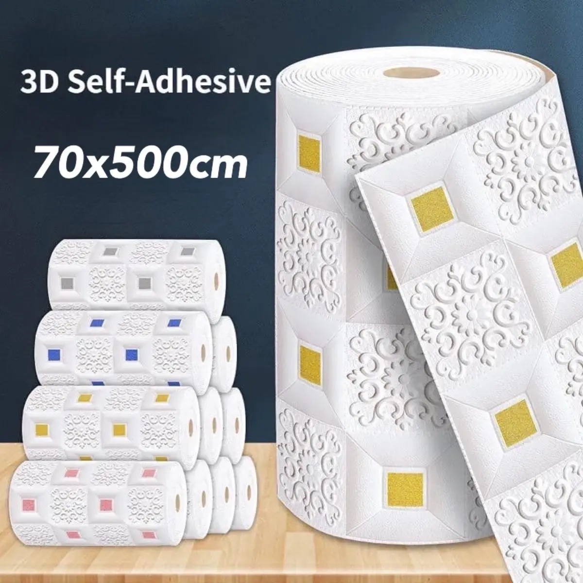 3D Roll wallpaper batik foam panjang 5m x 70cm - Shop | Tokopedia