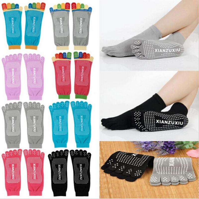 Women Gym Dance Sport Exercise Socks Non Slip Massage Fitness - TikTok ...