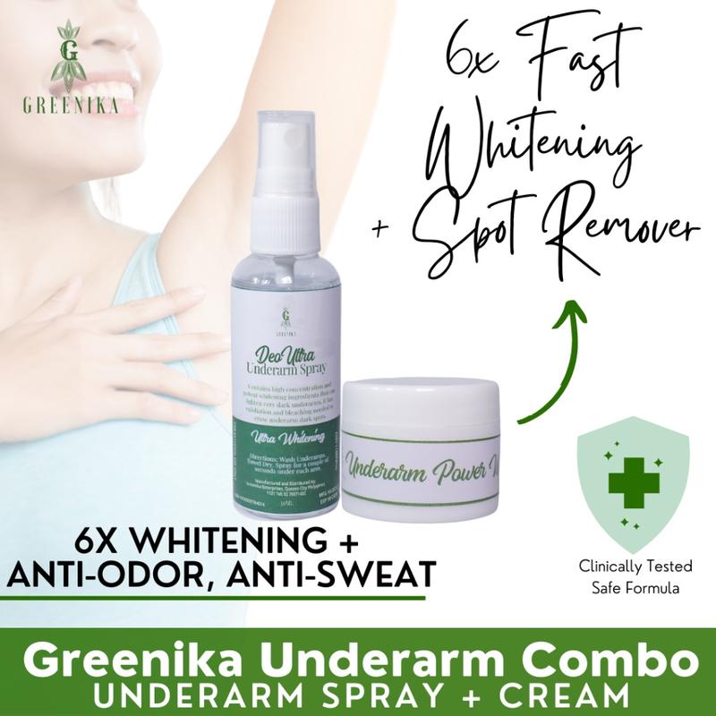 UNDERARM WHITENING COMBO Greenika DeoUltra Underarm Spray with - TikTok ...