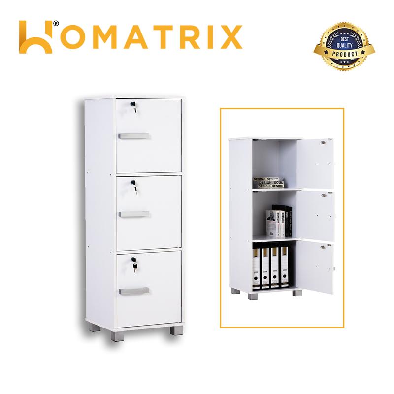 HOMATRIX Storage Locker Cabinet File Cabinet Almari Buku Kunci - TikTok ...