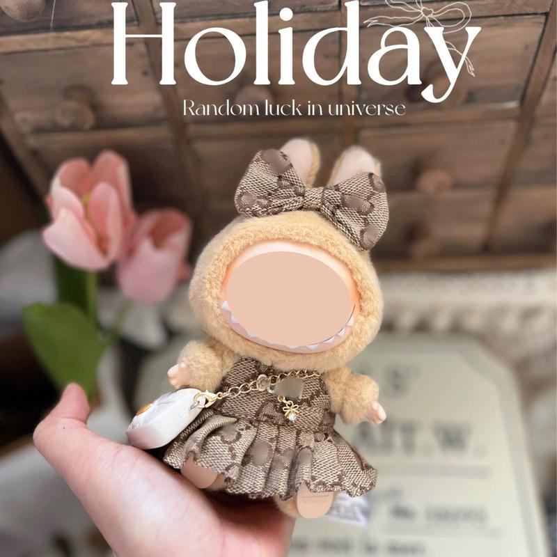 Labub Clothes Luxury High-End Skirt Set for 17cm Labubu Dolls,labubu ...