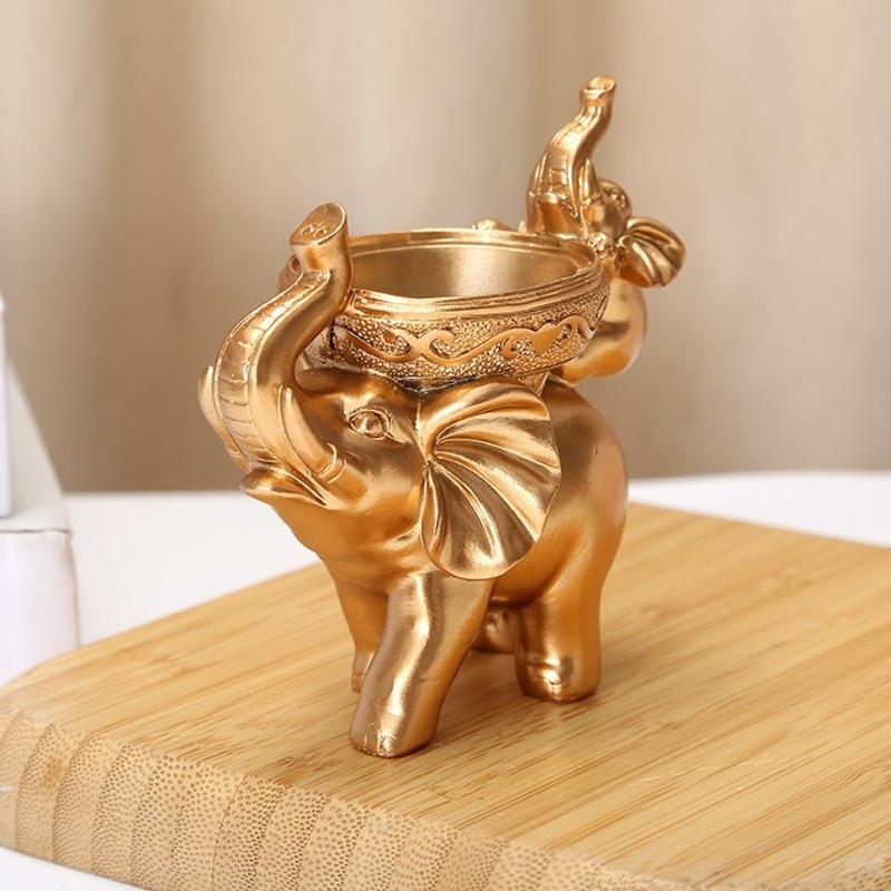 Multifunctional Cute Elephant Back Candlestick Funny Handmade Elephant ...