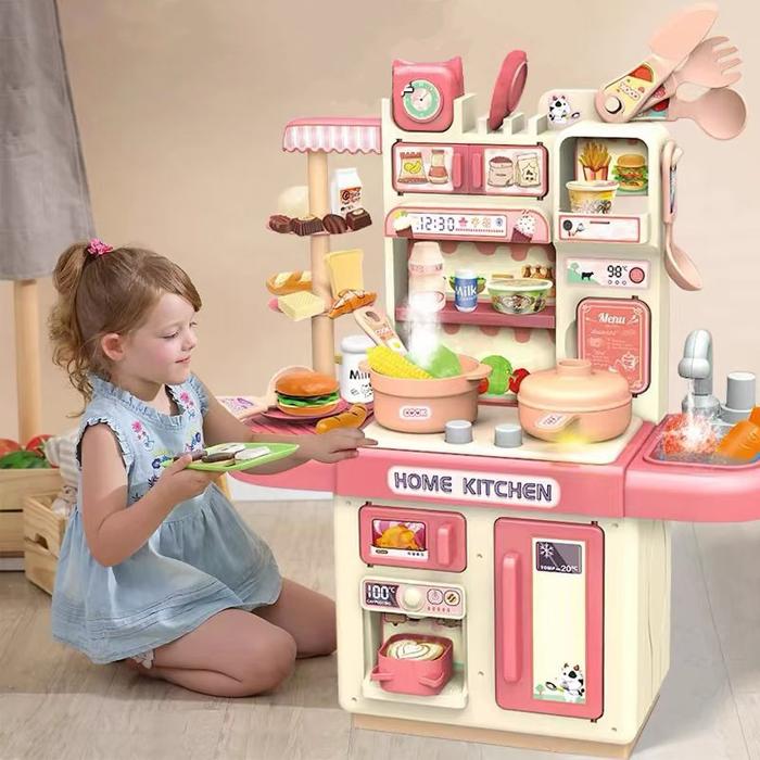 Promo JIQILE 34PCS Mainan Masak Masakan Meja Dapur Anak Kitchen Set ...