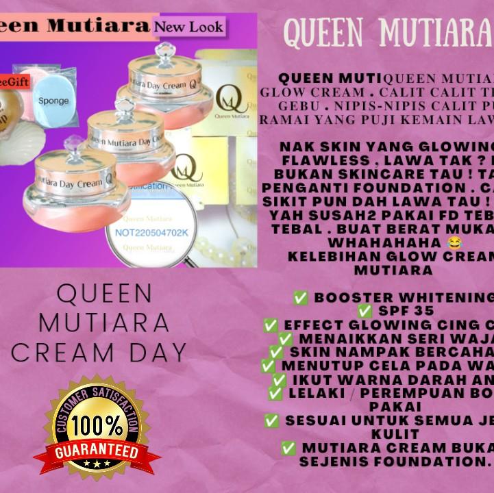QUEEN MUTIARA CREAM DAY ORIGINAL HQ - TikTok Shop Malaysia