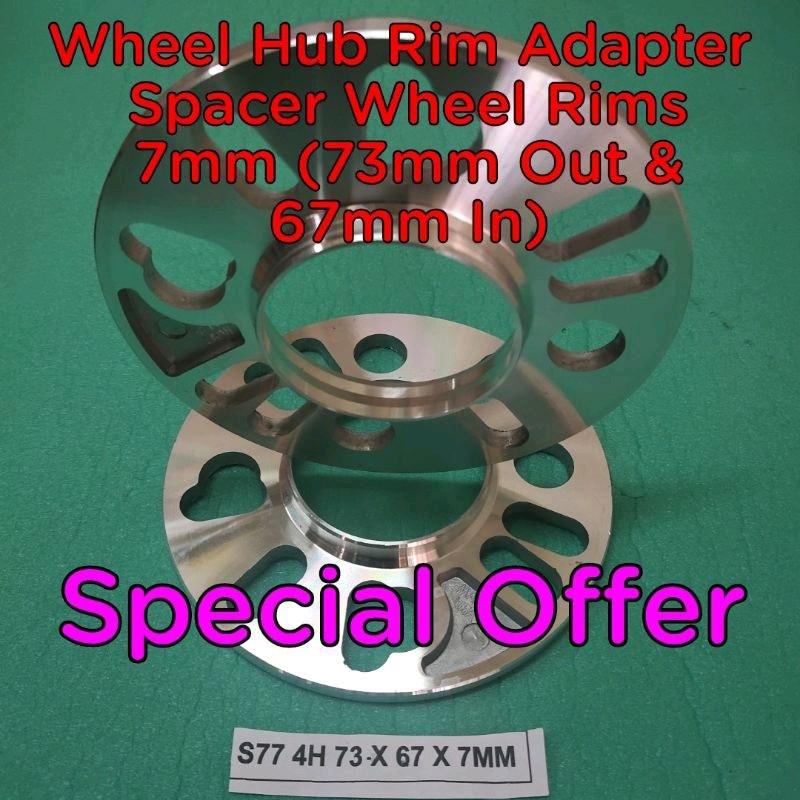 Wheel Hub Rim Adapter Spacer Wheel Rims 7mm ( 4hole & 73mm Out - TikTok ...
