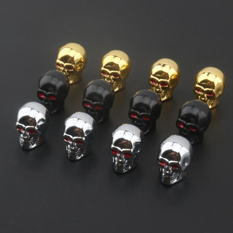 Skull Valve Caps ABS Car Wheel Plugs For Alloy Wheels Tire Valve ...