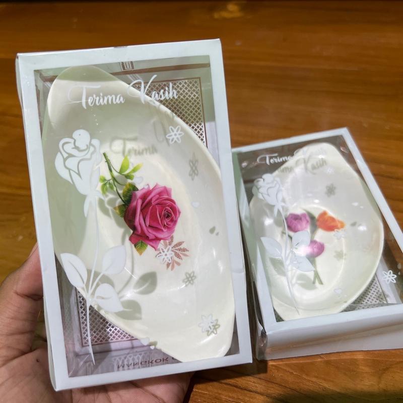 (Isi 50) Mangkok oval perahu kemas mika souvenir pernikahan murah ...