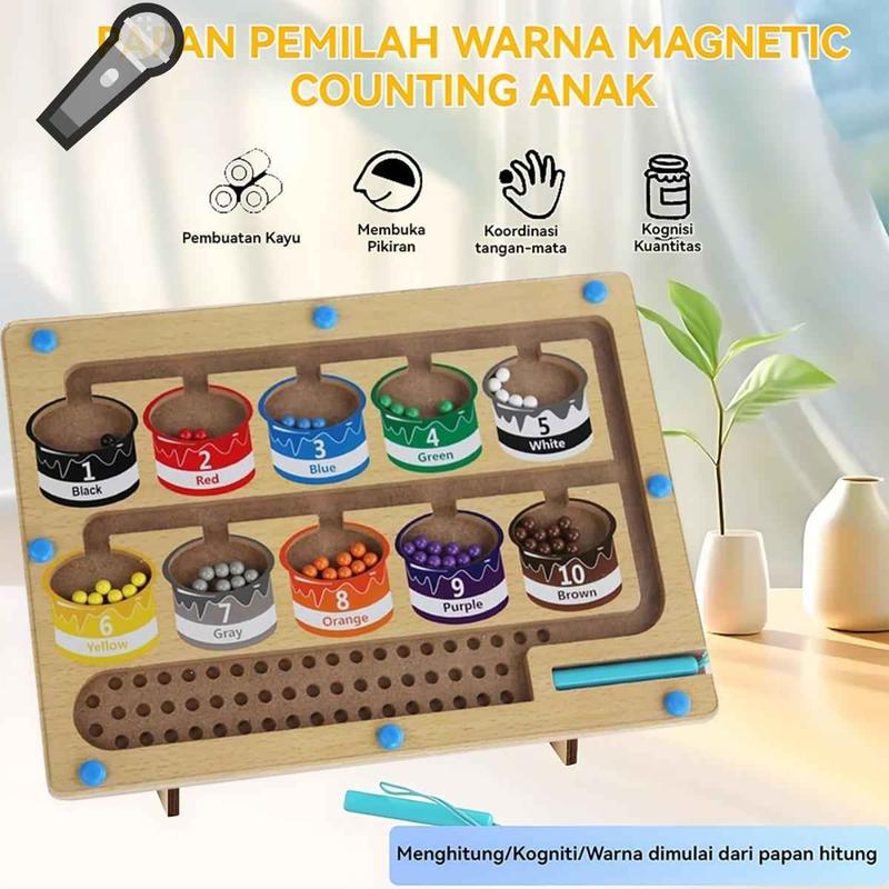 Color Classification Maze - Magnetic Wooden Educational Toy for - Shop ...