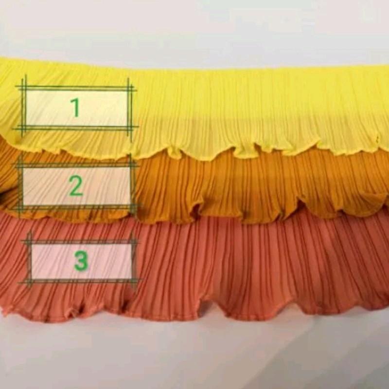 Sifon Kain Ruffle Lace-9cm 1 layer - TikTok Shop Malaysia
