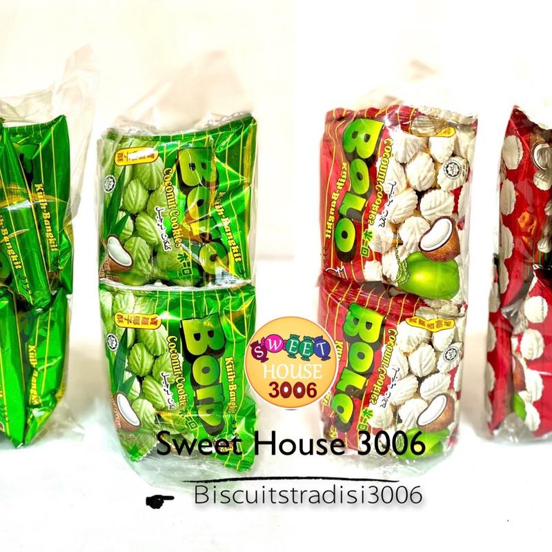 Boro Coconut Cookies 8pkt x14g Childhood Snack Keropok Kuih Bangkit ...