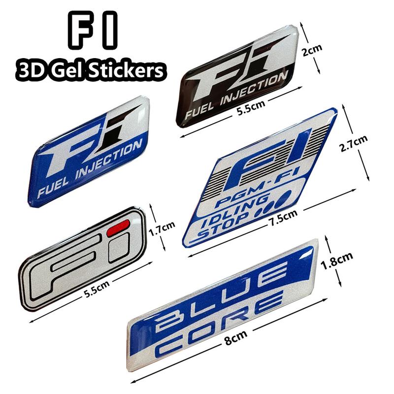 3D Drip Adhesive Motorcycle Sticker Reflective FI BLUE CORE - TikTok ...