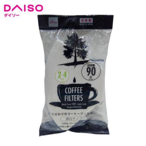 Daiso coffee filter 2-4 cup ( bleached ) - - Shop | Tokopedia