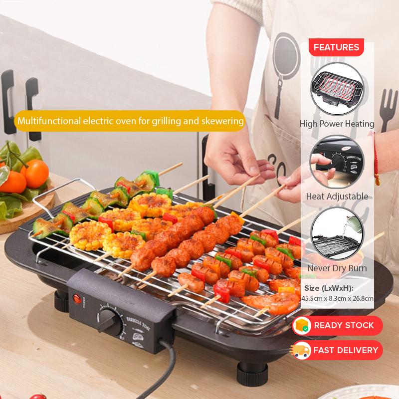 MetaSquare Multifunctional Smokeless Electric Oven Barbecue Grill ...