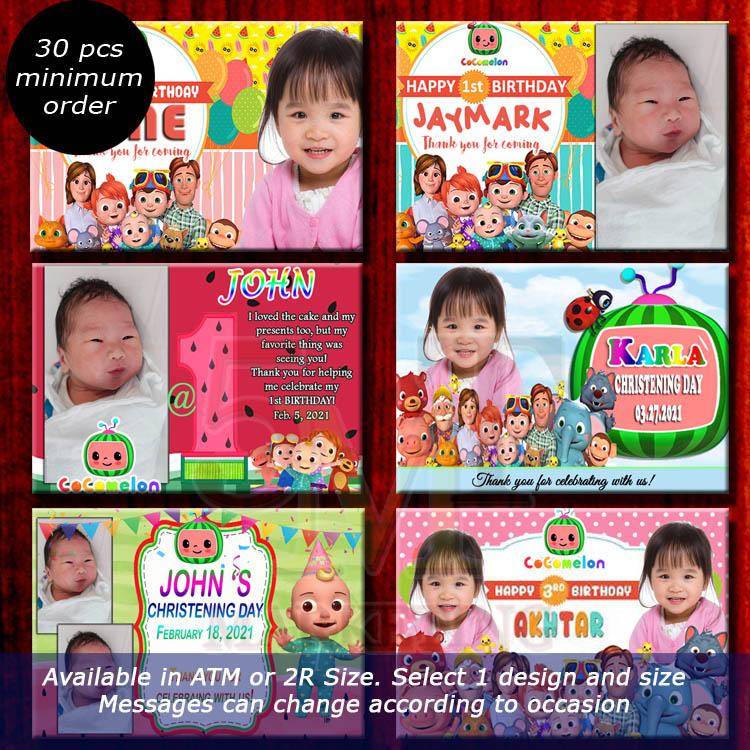 5Pcs Personalized Ref Magnet Party Favor Cocomelon Theme Magnets ...