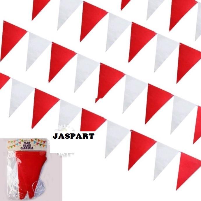 Bendera / banner merah putih segitiga warna warni / hut RI / - Shop ...