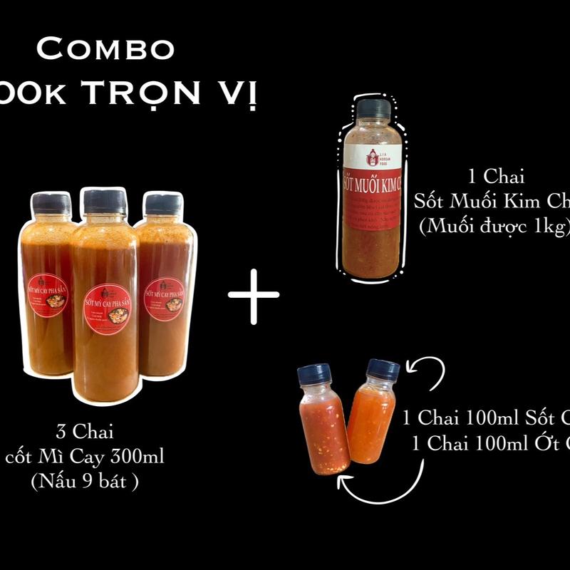 ComBo TRỌN VỊ : 3Chai Cốt Mỳ Cay 300ml +1 Chai Sốt Muối Kim Chi - TikTok Shop Vietnam