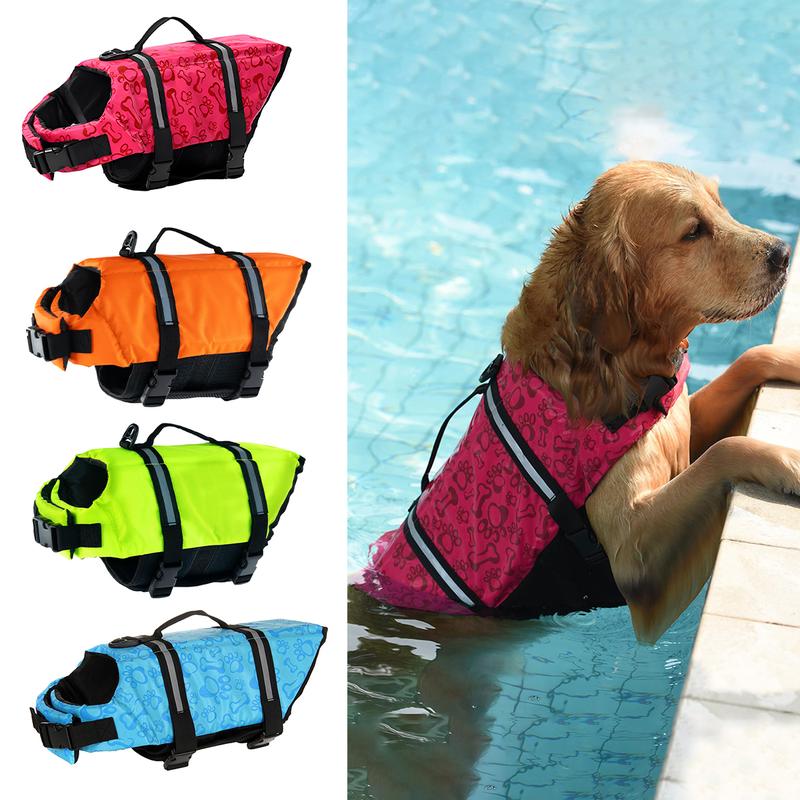 Pet Life Jackets for Small, Medium & Large Dogs & Cats - Adjustable ...