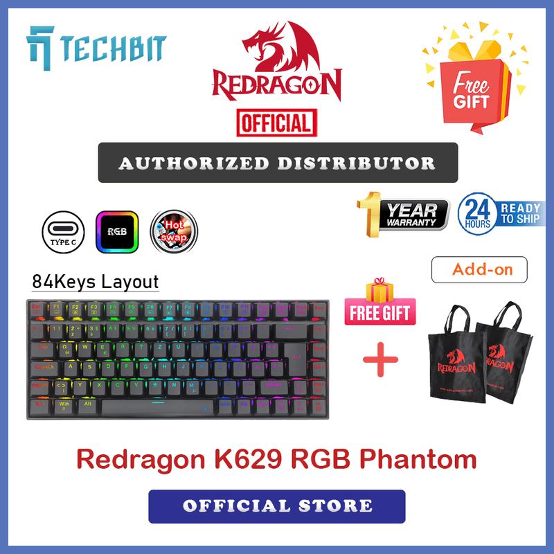 Redragon K629 Phantom RGB 84keys Compact Mechanical Keyboard - TikTok ...