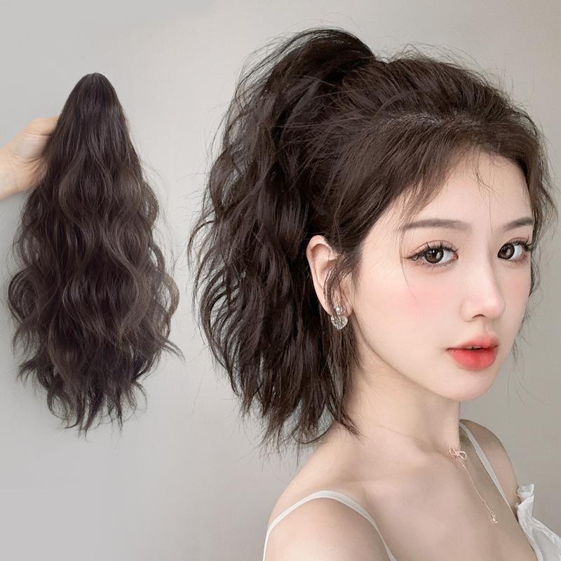 Wig Ponytail Grip Curly Hair Artificial Hair High Ponytail Natural ...