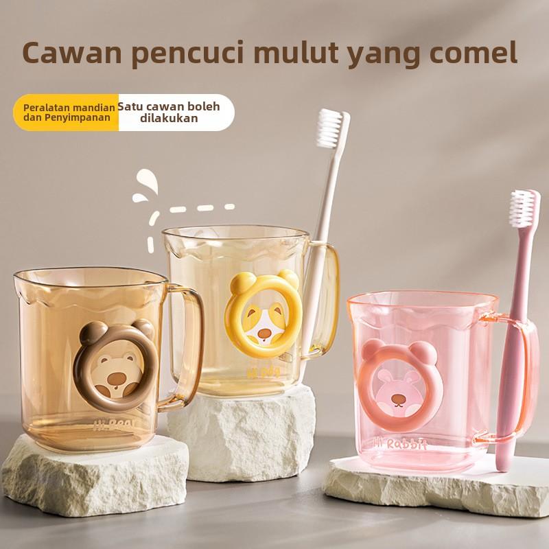 Cawan Berkumur, Reka Bentuk Comel dan Ringkas, Tiga Mulut, Sesuai ...