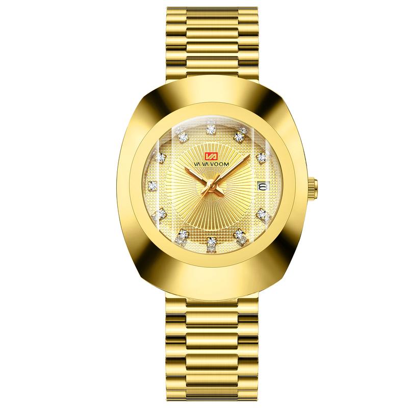Jam Tangan Kuarza, Jam Tangan Pasangan, Berlian Emas Kuning, - TikTok ...