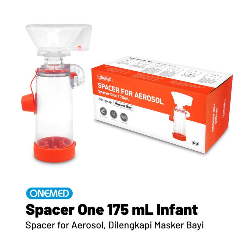 ONEMED Aerospacer / Aerochamber / Corong Asma Bayi | Spacer for Aerosol ...