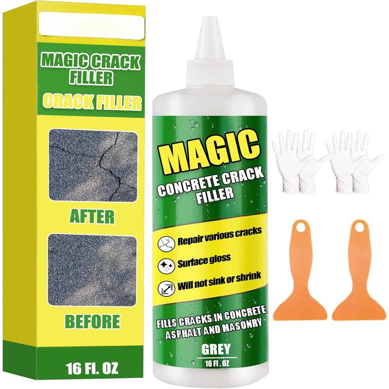Magic Crack Filler for Concrete - to Fill and Repair Cracks in Concrete ...