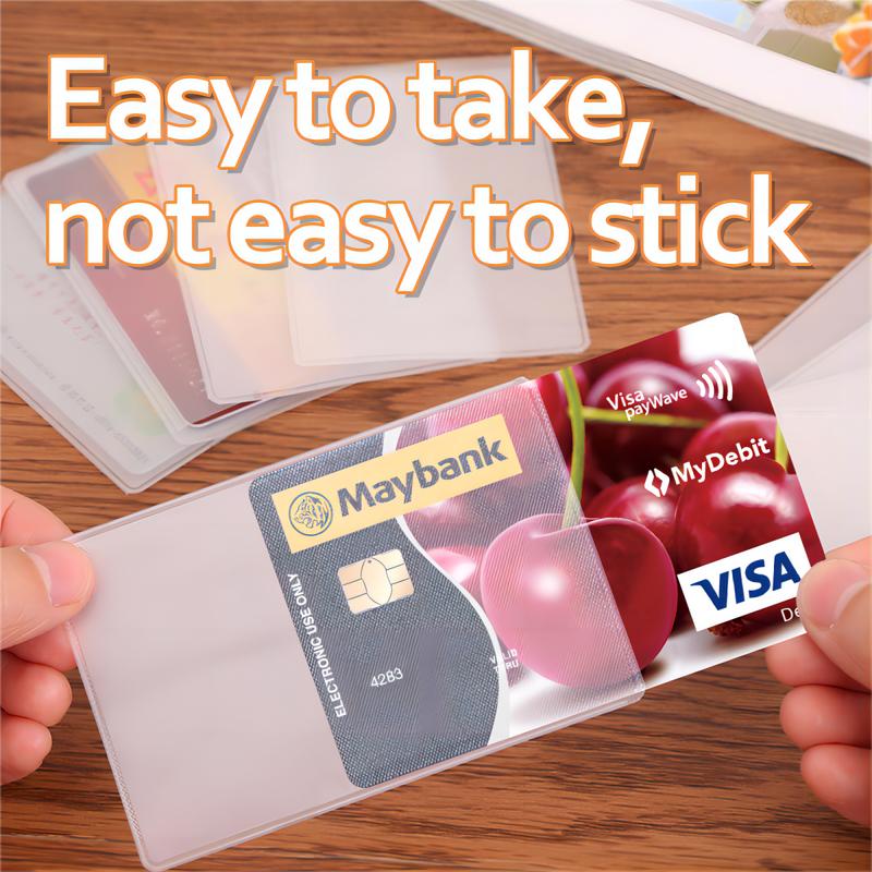 16Pcs Waterproof Transparent PVC Card Cover Frosted anti-magnetic ...