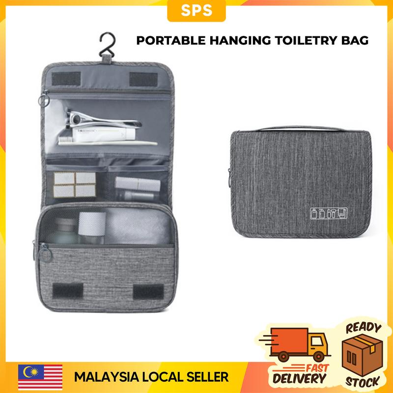 SPS HANGING TRAVEL TOILETRY BAG PORTABLE ORGANIZED PERSONAL CARE ...
