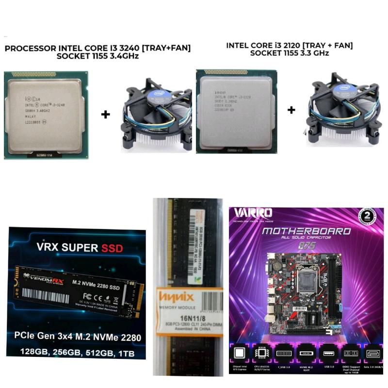 PAKET PC RAKITAN PROCESSOR INTEL CORE i3 LGA 1155 MOTHERBOAR - Shop ...