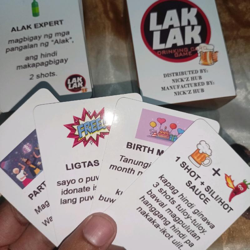 Laklak Card, Drinking Card Game, Shot Puno Card Game - TikTok Shop ...