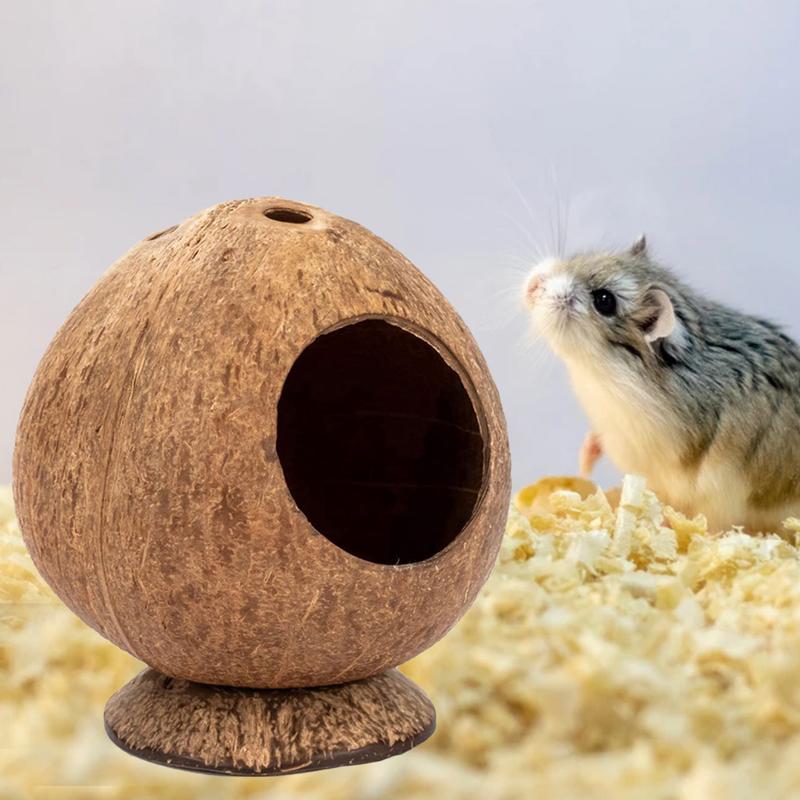 Rhoudve Chinchilla Hut Bur-free Playing Toy Hamster Hideout Hut ...