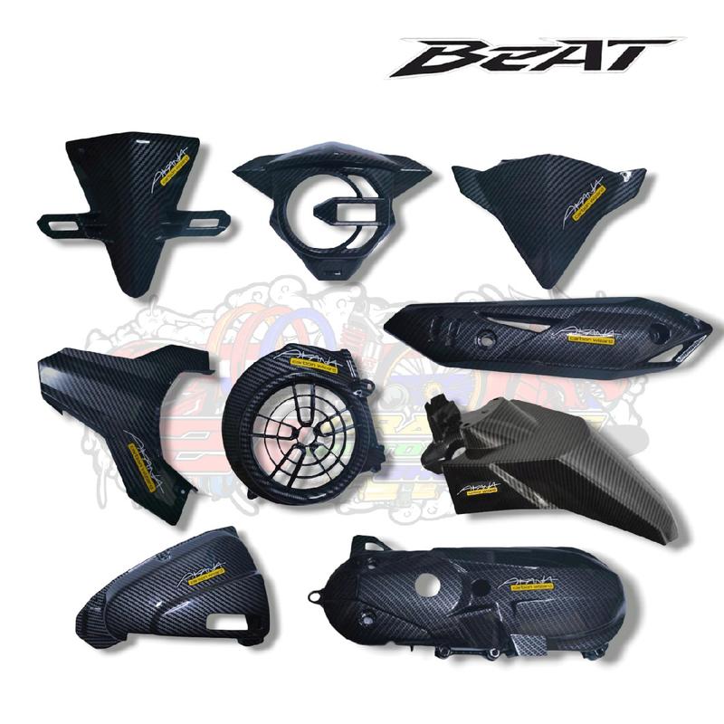 NEW!! Honda Beat fi v2 hydro dip carbon front fender,front panel ...