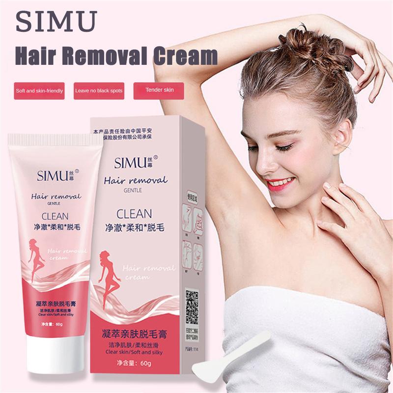 SIMU Painless Hair Removal Cream Gentle Underarm Facial Body - TikTok ...