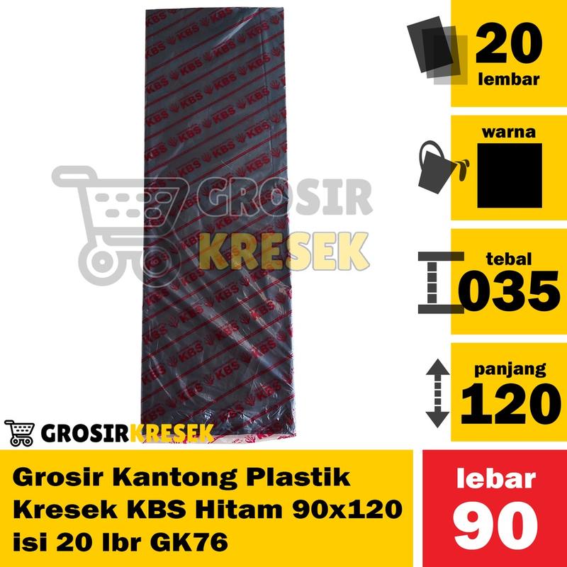 Grosir Plastik Kantong Sampah TRASHBAG KBS 90 x 120 x 035 Hitam - Shop | Tokopedia