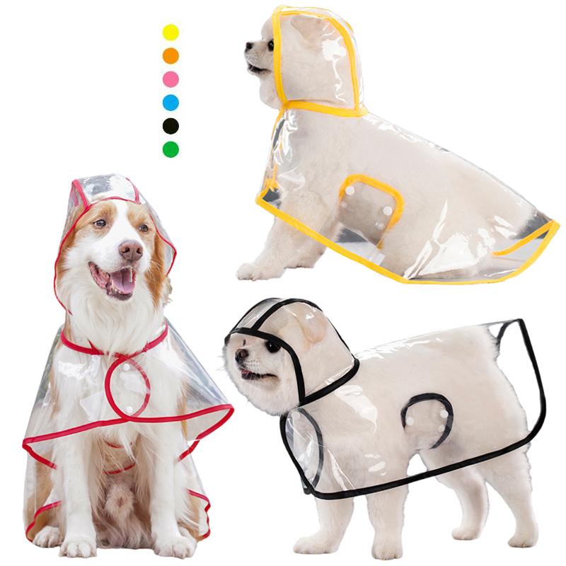 Puppy Raincoat Waterproof Pet Rain Jacket for Small Medium Dogs ...