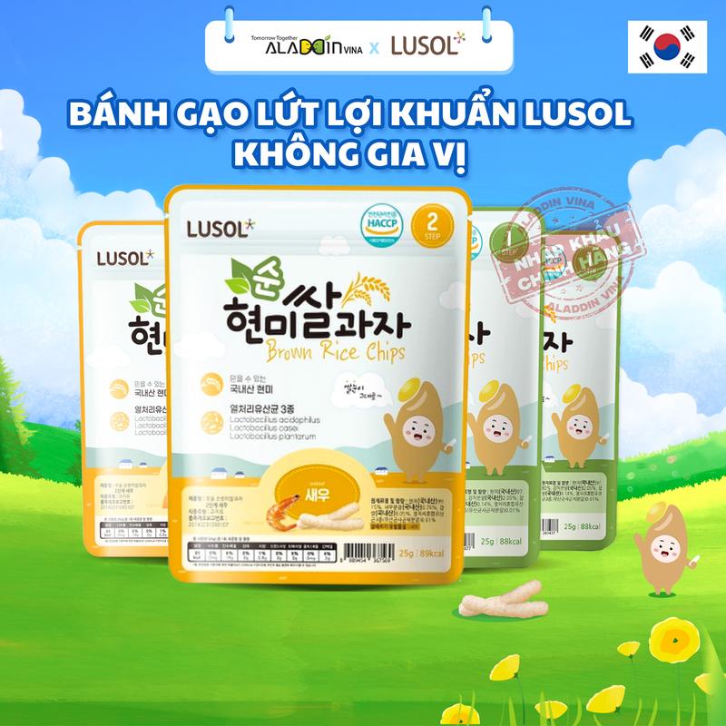 Bánh gạo lứt lợi khuẩn Lusol không gia vị, không chiên dầu phù - TikTok ...