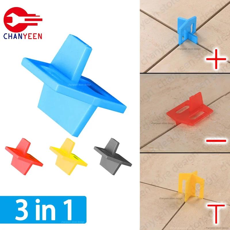50/100Pcs 3in1 Tile Spacers Clips Wedge Ceramic Leveling System ...