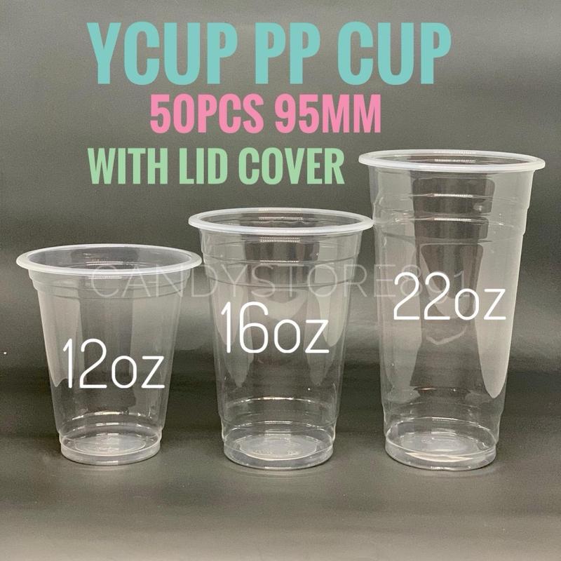 50pcs YPP PLAIN CUPS 95mm- with LIDS Disposable - TikTok Shop Philippines