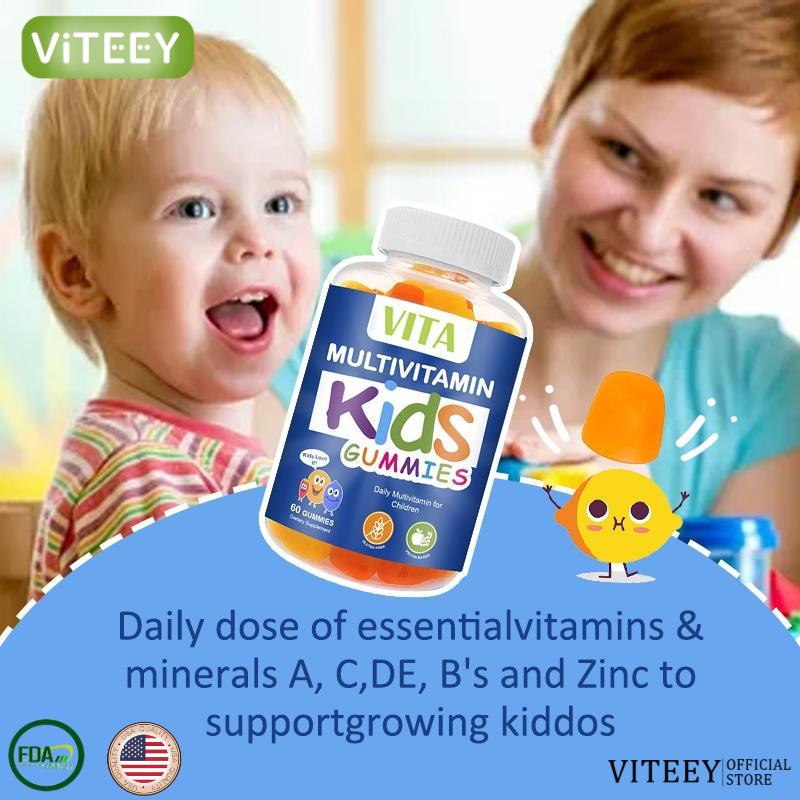 VITEEY Kids Daily Multivitamin Gummies - Boost Immunity & Growth ...