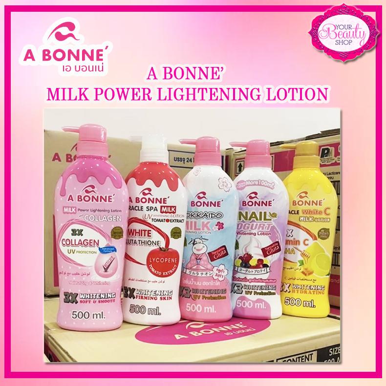 Abonne Milk Power Whitening Lotion 500ml with UV Made in Thailand ...