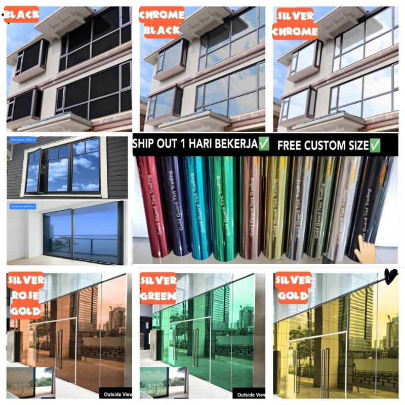 【120x180cm】One Way Mirror Window Film Sun Protection UV Protection ...