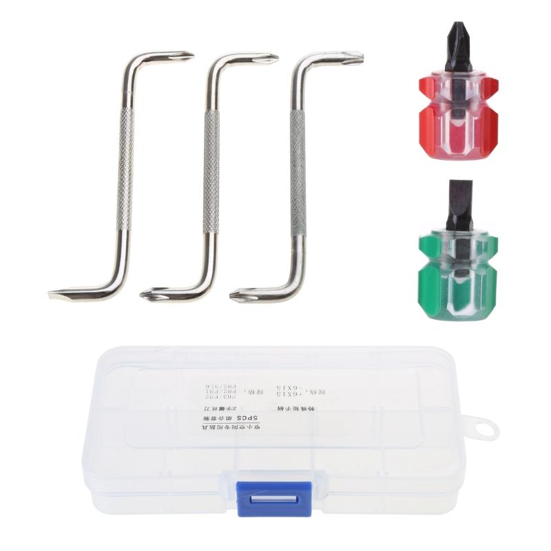 5Pcs ZType Slotted Screwdriver Offset Screwdriver Tip Screw Driver ...