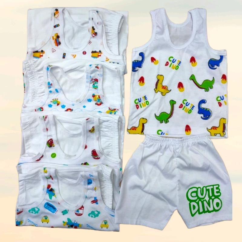 6pairs/3pairs Terno Sando&Short For Baby Boy(0-12months) Cotton ...