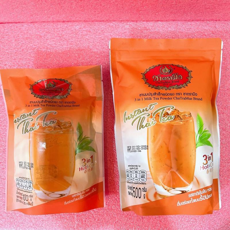 ChaTraMue Instant Thai Tea 3-in-1 Powder Sachet 100g (20g x - TikTok ...